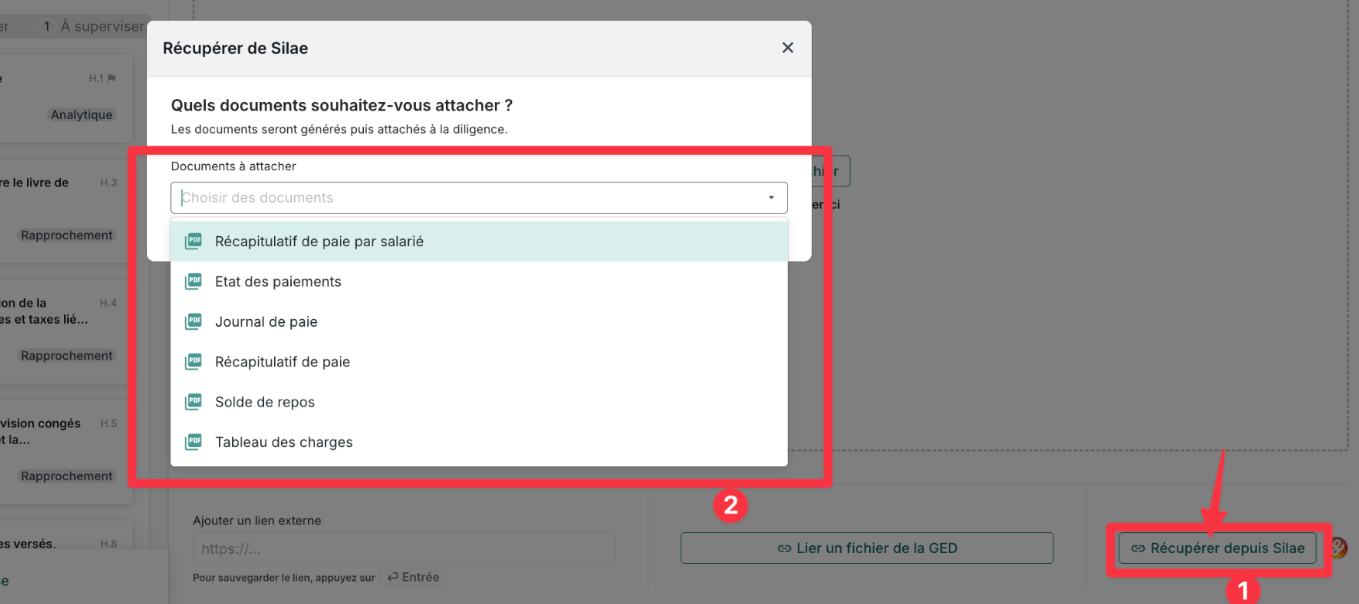 SILAE - Récupération des documents PDF | Pennylane
